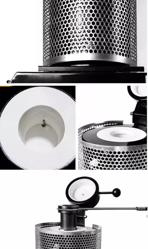 Fast Speed Portable Gold Melting Furnace 130.35cm3 Crucible Capacity ...