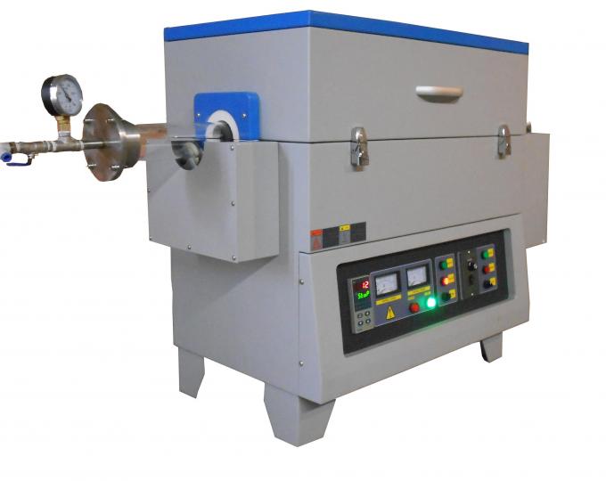 Resistance Wire Rotating Tube Furnace , 2 Hating Zones Ultra High ...